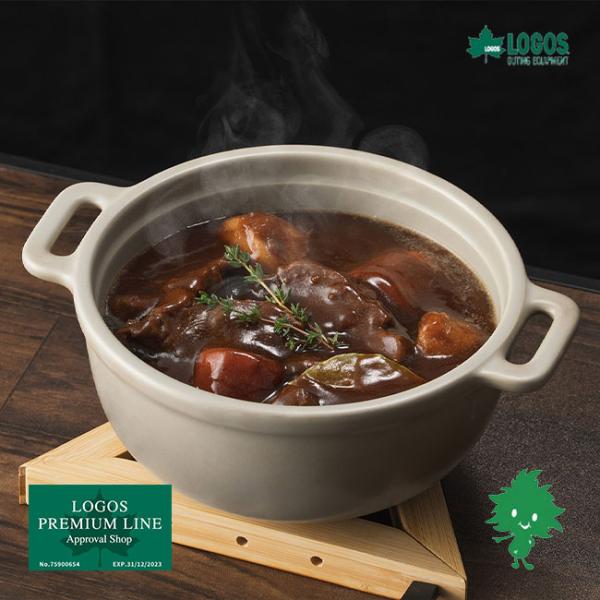 LOGOS/ロゴス LOGOS×萬古焼 ばんこやき 楓印・ダッチオーブン 伝統産業 鍋 料理 カレー グレー シーズニング不要 陶器 無形文化財