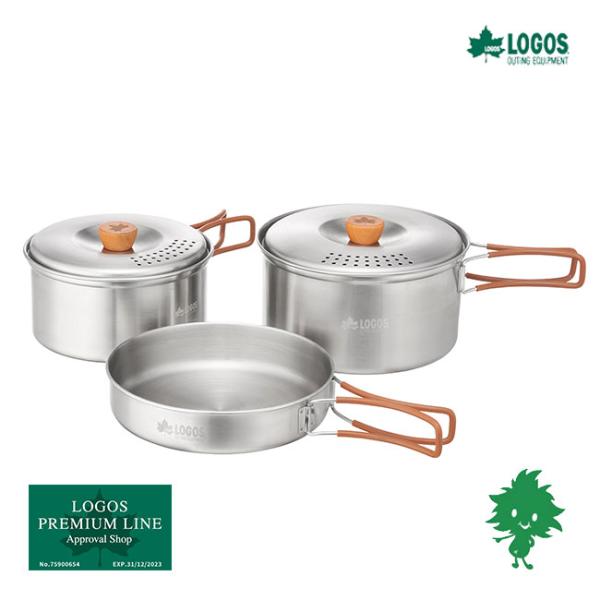 LOGOS/ロゴス 81242010 ステンレスファミリークッカー クッキング用品 食器 ソロキャンプ やかん ヤカン 鍋 炒める 焼く 煮る 茹でる キッチングッズ