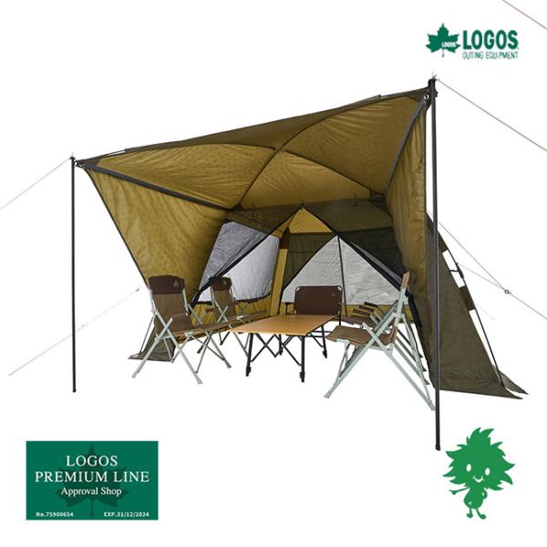 LOGOS/ロゴス 71203006 neos PANEL クイックカージョイントスクリーンタープ-BE 大型テント スクリーン 難燃 簡単設置 通気性 マッドスカート 防水 撥水