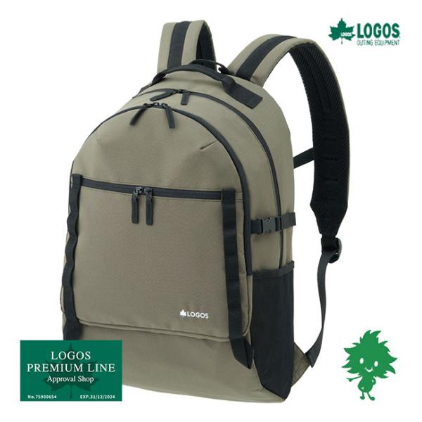 LOGOS/ロゴス 37410219 スタンダード デイバッグL-BE カーキ 旅行 29L PCポケット ペンホルダ 撥水加工 収納 メッシュ キーフック A4 背面ファスナー
