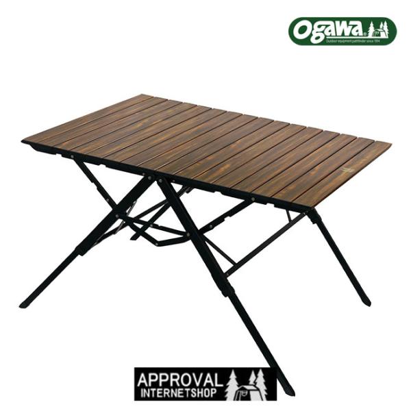 小川キャンパル/キャンパルジャパン 1995  3ハイ＆ローテーブルIV 新サイズ 3段階 荷物置き 焚き火 耐熱 収納袋 ブラック スチール アルミ