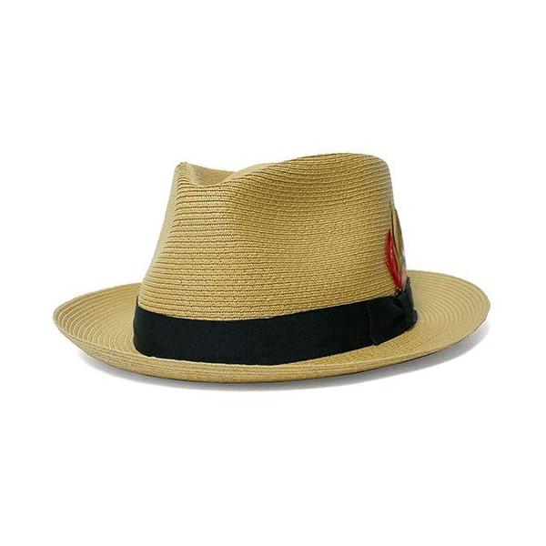 ニューヨークハット 帽子 ストローハット メンズ レディース NEW YORK HAT 2319　SEWN BRAID FEDORA　ソーンブレイドフェドラ