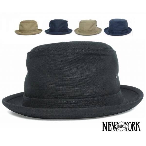 ニューヨークハット 帽子 ストローハット メンズ レディース NEW YORK HAT 3014　Canvas Stingy　キャンバス　スティンジー 20代 30代 40代 50代 60代 70代