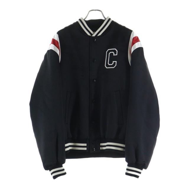 CELINE セリーヌ Cパッチ サテン ボンバージャケット ブルゾン ブラック 2W867532T