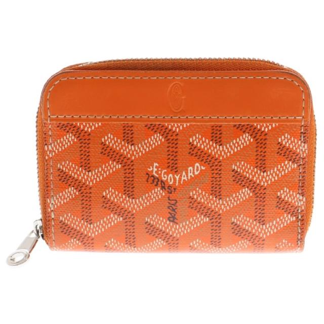 GOYARD ゴヤール Coin Card Case レザー  カードケース 財布 オレンジ