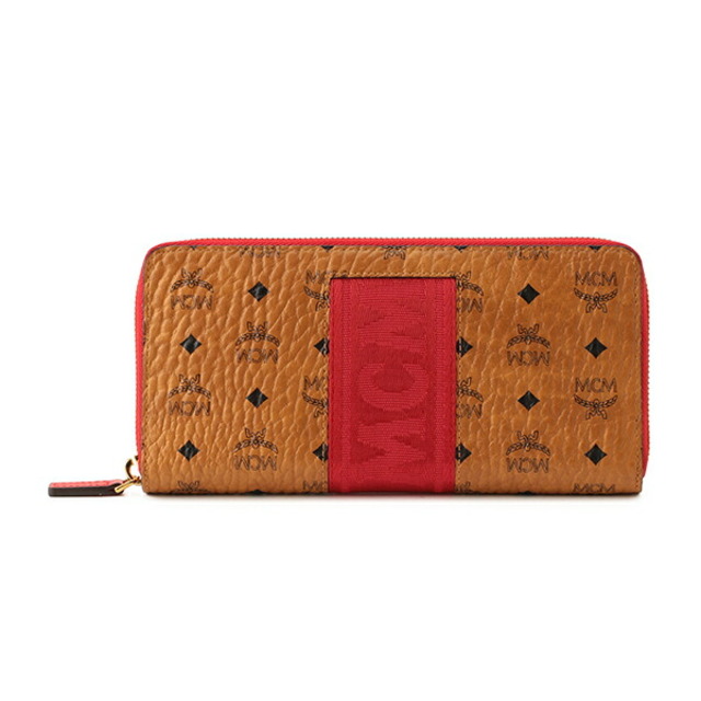 新品 エムシーエム MCM 長財布 ウェビング ヴィセトス コニャック