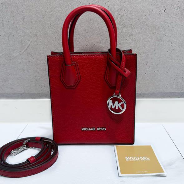 マイケルコース　2way ミニバッグ　ショルダーバッグ　赤系