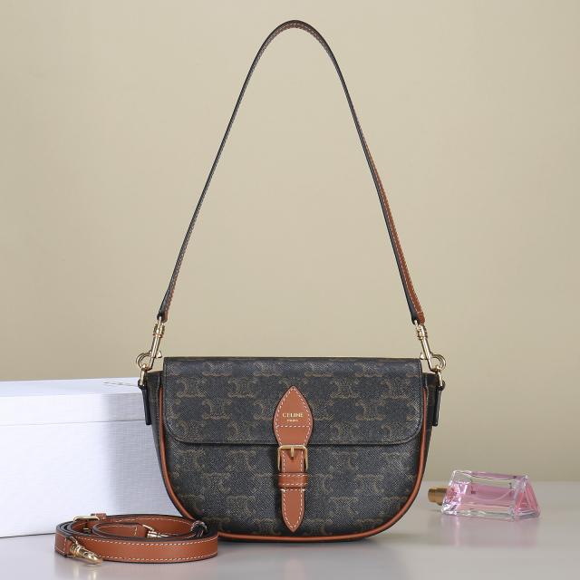 セリーヌ サドルバッグ レトロなバッグ形状 2025新作 新品