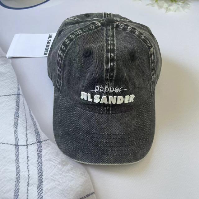 JIL SANDER  ウォッシュド デニムベースボールキャップ