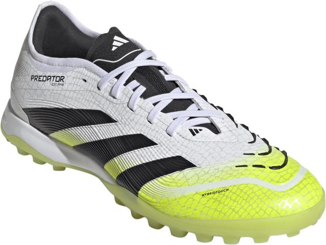 adidas （アディダス） サッカー スパイク プレデター Pro TF / ターフ用（トレーニングシューズ） / Predator Pro Turf Boots 【ホワイト/ブラック/イエロー】 JI1181 スパイクターフ サッカースパイク メンズ・レディース 男性用・女性用 ホワイト 白 黒 黄 25Q3 {SK}