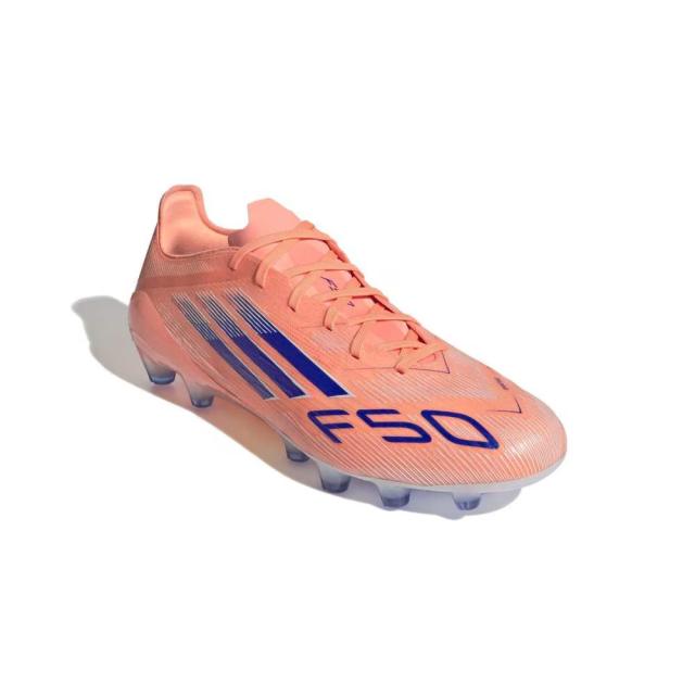 adidas （アディダス） サッカー スパイク アディダス F50 PRO HG/AG JAPAN 土・人工芝用 【オレンジ/ブルー/ホワイト】 JR4397 スパイク固定 サッカースパイク メンズ・レディース 男性用・女性用 オレンジ 橙 青 白 25Q3 {SK}