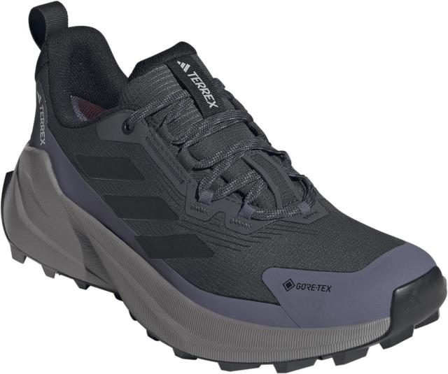 adidas （アディダス） アウトドア シューズ テレックス トレイルメーカー 2.0 GORE-TEX ハイキング 【カーボン/コアブラック/プリラブドバイオレット】 JQ9946 ランニングシューズウイメンズ ハイキングシューズ レディース 女性用 ブラック 灰 黒 25Q3 {SK}