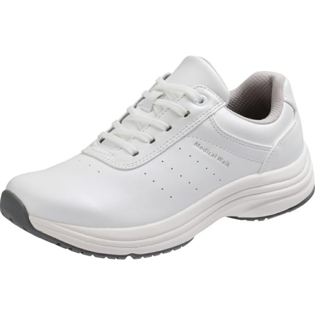 asahi shoes(アサヒシューズ) ファスナー付きスニーカー アサヒメディカルウォーク  KS23973 【ホワイトメタリック】  レディース 女性用 白 {SK}