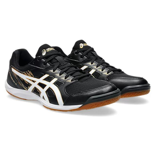 asics（アシックス） 卓球 シューズ スニーカー ATTACK HYPERBEAT 4 【ブラック/ホワイト】 1073A056.001 卓球 滑りにくい メンズ 男性用 クロ 黒 25 {SK}