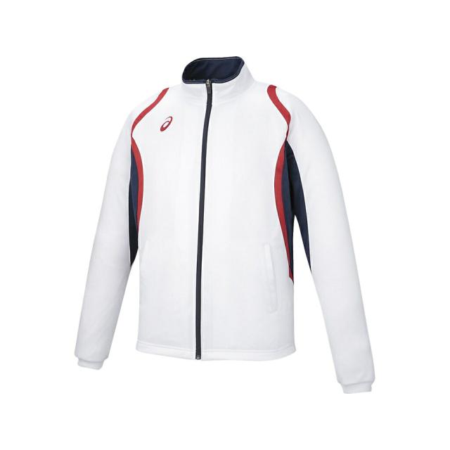 asics (アシックス) トレーニング・ランニング ウィンドブレーカー・ウィンドウェア ドライデコトレーニングジャケット(リサイクルソサイ) 部活 練習 試合 【ブリリアントホワイト】 白 2031D912 メンズ・レディース 男性用・女性用 {SK}