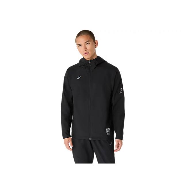 asics（アシックス） ランニング アウター・ベスト ドライアクティモーションクロスフーディージャケット 【Performance Black】 2031E980.001 ウェア 羽織 夜 春 秋 寒さ 防風 収納 持ち運び トップス ジャージ メンズ・ユニセックス 男性用・女性用 黒 25 {SK}