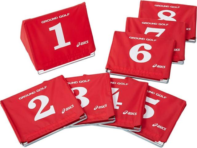 asics（アシックス） グランドゴルフ グラウンドゴルフ 器具・備品 大型スタート表示板セット【レッド】 メンズ・レディース・ユニセックス 3283A027 600 {SK}