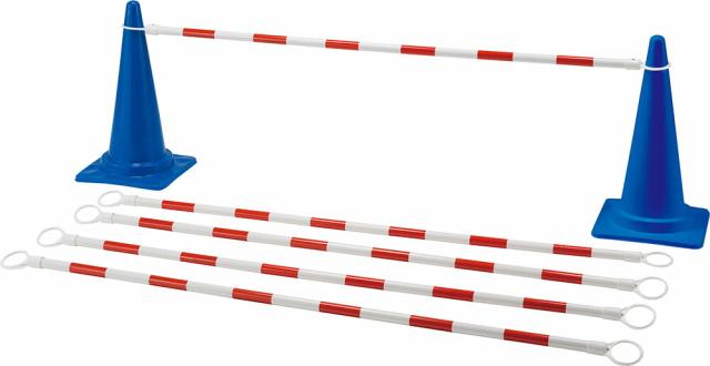 【法人宛限定】 DANNO （ダンノ） 学校体育器具 器具・備品 コーンバー200(プラスチック)(5本1組) 【ブルー/レッド/ホワイト】 D-1157 器具 淡野製作所 青 赤 白 9999 ＜J-2＞