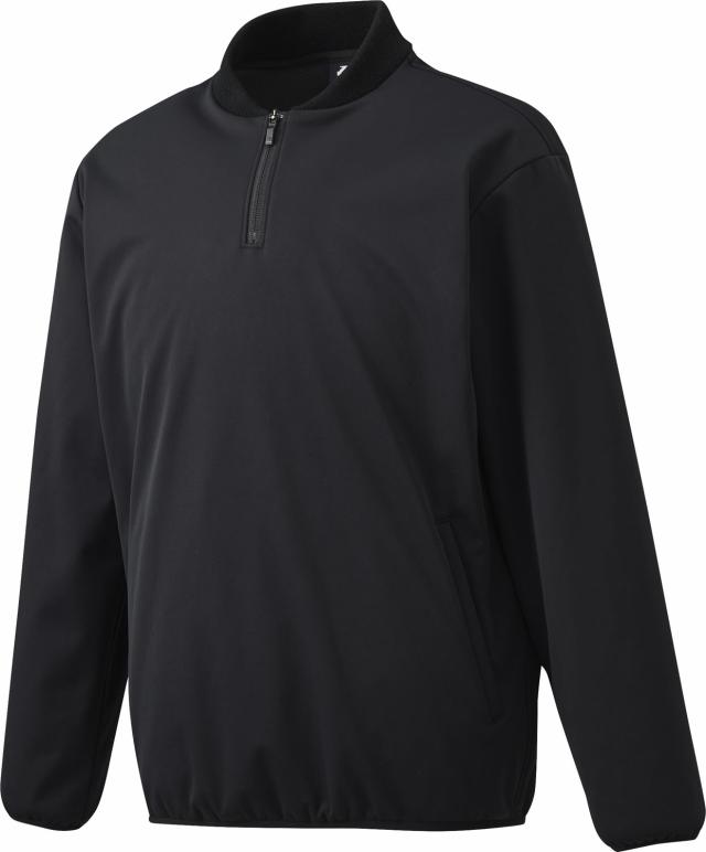 DESCENTE （デサント） 野球＆ソフトボール ウインドウェア ボンディングプルオーバーコート 【ブラック】 DB4FWB90M BK00 コート コート メンズ 男性用 ブラック 黒 24FW {SK}