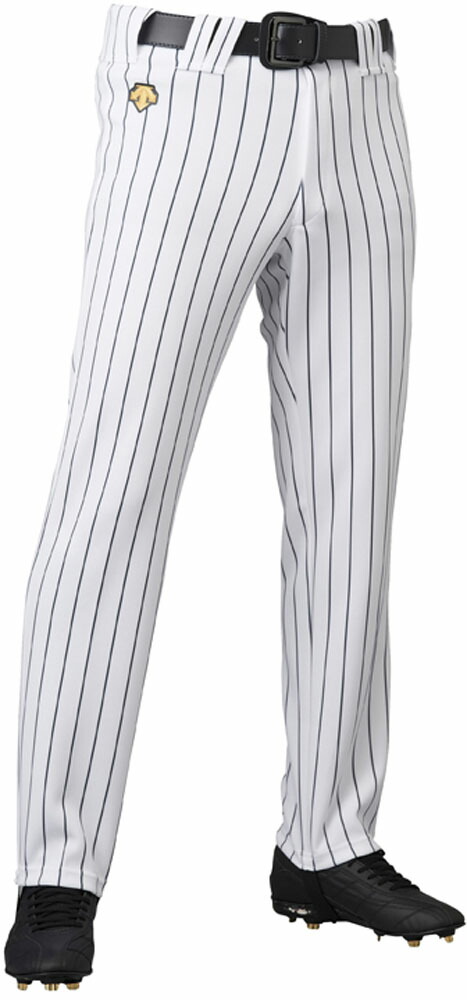 DESCENTE （デサント） 野球＆ソフトボール ユニホーム ストレートパンツ 【Sホワイト×ブラック】 DB-7013LPB SWBK ユニフォームパンツ・メンズ ユニフォームパンツ ホワイト 白 23SS {NP}