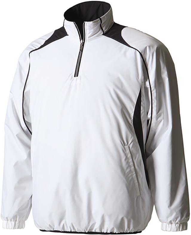 DESCENTE （デサント） 野球＆ソフトボール グランドコート Jrプルオーバーコート 【ホワイト】 JSTD-425B WHT グランドコートＪＲ コート ジュニア キッズ 子供用 ホワイト 白 20SS {NP}