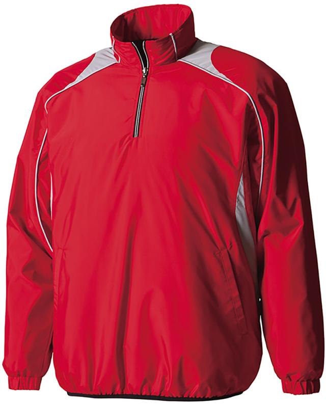 DESCENTE （デサント） 野球＆ソフトボール グランドコート プルオーバーコート 【レッド】 STD-425B RED グランドコート コート メンズ 男性用 レッド 赤 20SS {SK}