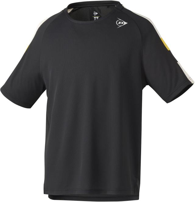 DUNLOP （ダンロップ） テニス ゲームシャツ・パンツ GAME SHIRT 【ブラック】 DAP-1541 900 ゲームシャツ ゲームシャツ メンズ・レディース 男性用・女性用 ブラック 黒 25FW {NP}