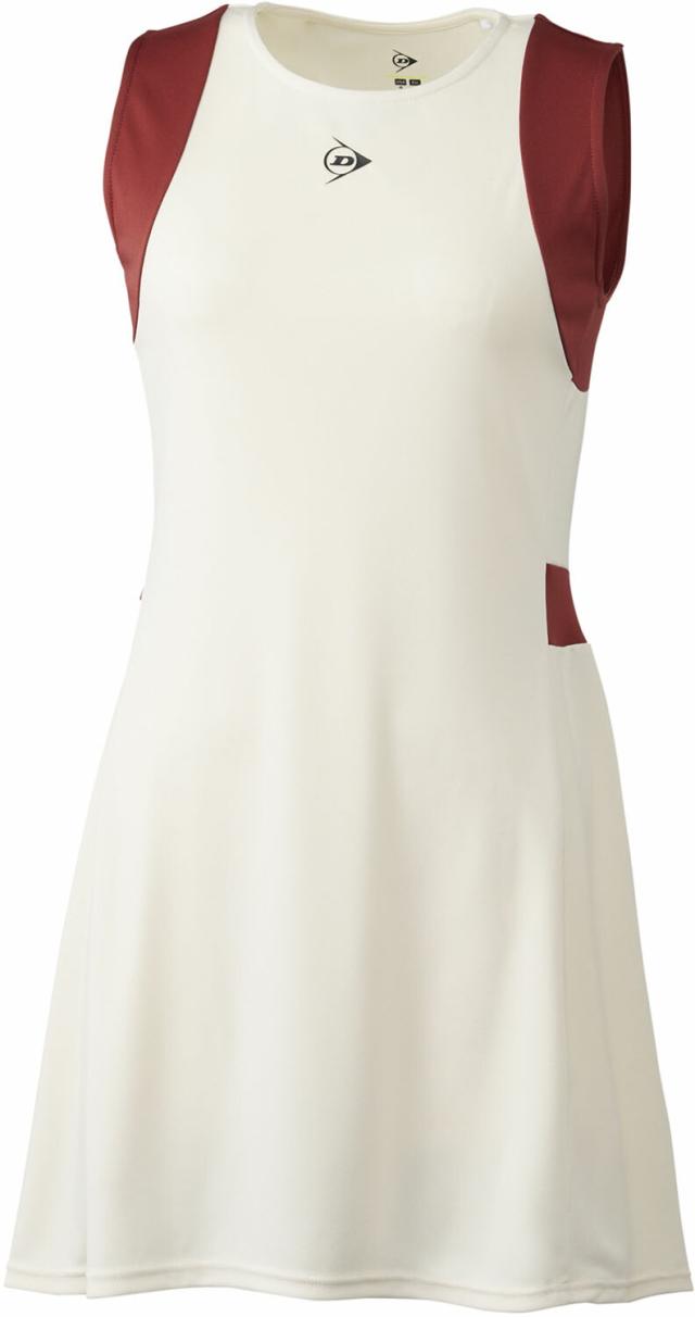 DUNLOP （ダンロップ） テニス ウェアその他 GAME ONE PIECE 【アイボリー】 DAP-1565W 310 その他ウェア２ワンピース ワンピース レディース 女性用 ホワイト 白 25FW {NP}