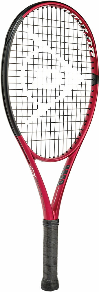 DUNLOP （ダンロップ） テニス ラケット ジュニア 硬式テニスラケット CX 200 JNR 25 【ブラック レッド】 DS22101J ラケット 硬式 メンズ・レディース 男性用・女性用 クロ アカ 黒 赤 20FW {SK}