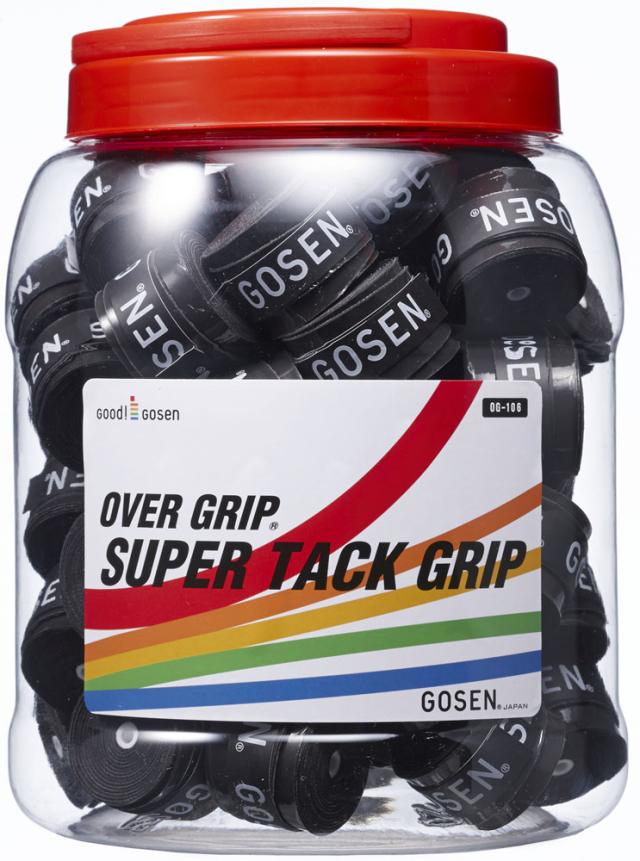 GOSEN （ゴーセン） テニス グッズその他 スーパータックグリップ 60個入りボックス ブラック 【ブラック】 OG106BXBK グッズ その他 クロ 黒 20 {NP}