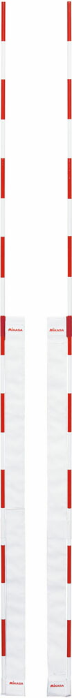 MIKASA （ミカサ） バレーボール 器具・備品 サイドバンド付きインドアバレーボール用アンテナ 【ホワイト×レッド】 ACAN220 器具 メンズ・レディース 男性用・女性用 白 赤 20 {SK}