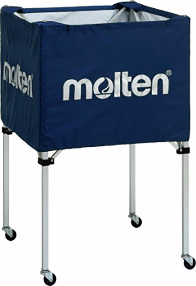molten （モルテン） 学校体育器具 器具・備品 折りたたみ式ボールカゴ 中・背高 【ネイビー】 BK0023-N 体育館 備品 ボールかご ネイビー 紺 9999 {SK}