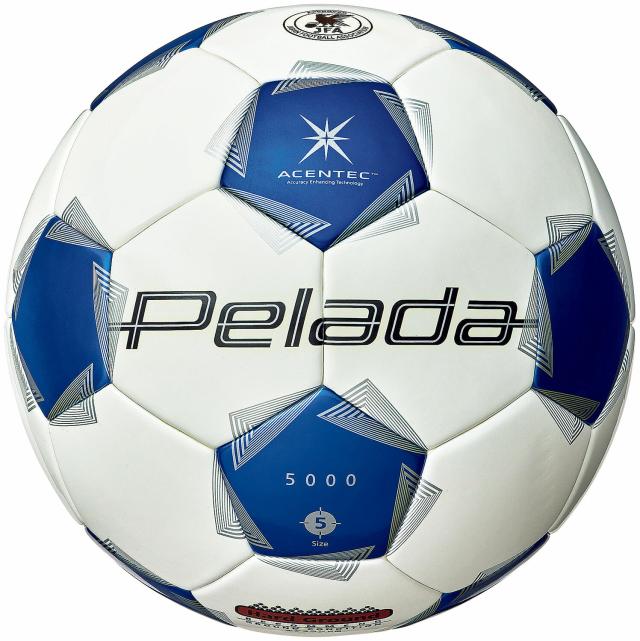 molten （モルテン） サッカー ボール ペレーダ 5000 土用 5 号白青 【スノーホワイトパール】 F5K5001-WB ボール５号 サッカーボール ホワイト 白 25SS {SK}