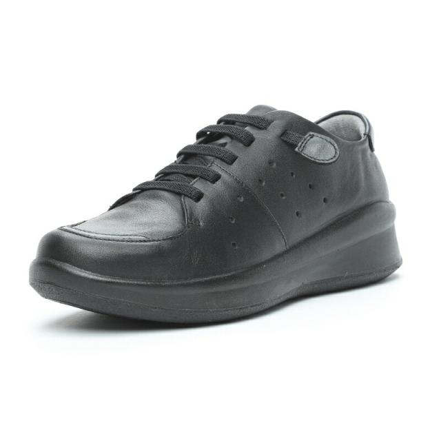 Moonstar（ムーンスター） スニーカー SPORTH（スポルス） SP2000 【ブラック】 42300716 レディース 女性用 シューズ・靴 運動靴 コンフォートシューズ  スリッポン 幅広 ワイド 軽量 ヒール高5cm 歩きやすい 履きやすい 本革 はっ水 痛くない ミセス 黒 23SS {SK}