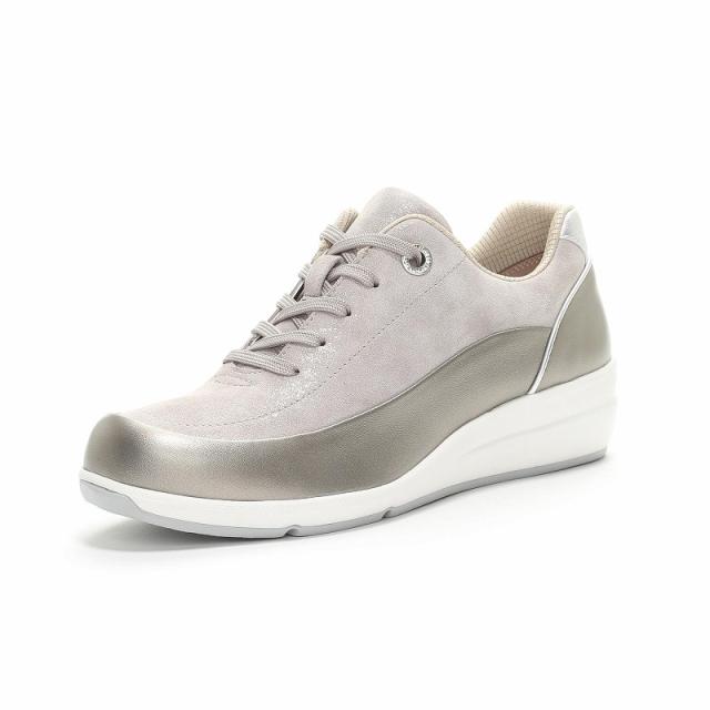 Moonstar（ムーンスター） コンフォートシューズ 革靴 SPORTH（スポルス） SP0215 【グレージュ】 42300498 レディース 女性用 介護靴 ウォーキング 婦人用 外反母趾サポートインソール ヒール高4cm 灰 22FW {SK}