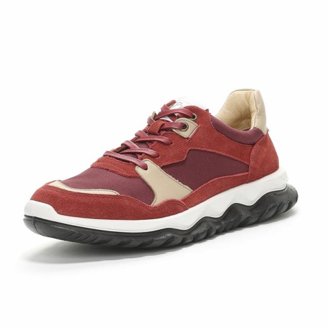 Moonstar（ムーンスター） スニーカー SPXX （エスピー） SX 78C02 【レッド】 42200252 国産 スポーツ コンフォート レザー 綿布 カジュアル 反発弾性 衝撃吸収性 軽量 弾力 防滑性 負担かかりにくい メンズ・レディース 男性用・女性用 赤 25 {SK}