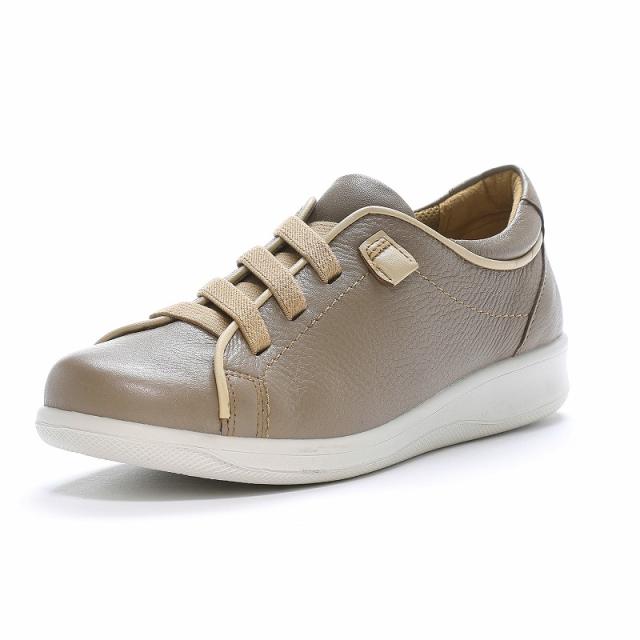 Moonstar（ムーンスター） スニーカー SPORTH （スポルス） SP2500 【オーク】 42300308 国産 コンフォートシューズ 衝撃吸収性 クッション性 負担かかりにくい 撥水加工 ソフトレザー 軽量性 防滑性 歩きやすい レディース 女性用 茶 25 {SK}