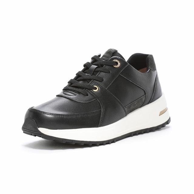 Moonstar（ムーンスター） スニーカー SPORTH （スポルス） SP0800 【ブラック】 42301126 コンフォートシューズ クッション性 外反母趾 防滑性 撥水加工 ヒール高5.5cm レディース 女性用 黒 25 {SK}