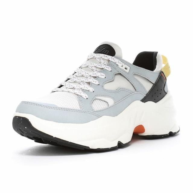 Moonstar（ムーンスター） スニーカー B/M （ビーエム） B/M01チャグ 【アイスグレー】 42700147 ストリート スポーティ デザイン ヒール高6cm 衝撃吸収 抗菌防臭 メンズ・レディース 男性用・女性用 灰 白 25 {SK}