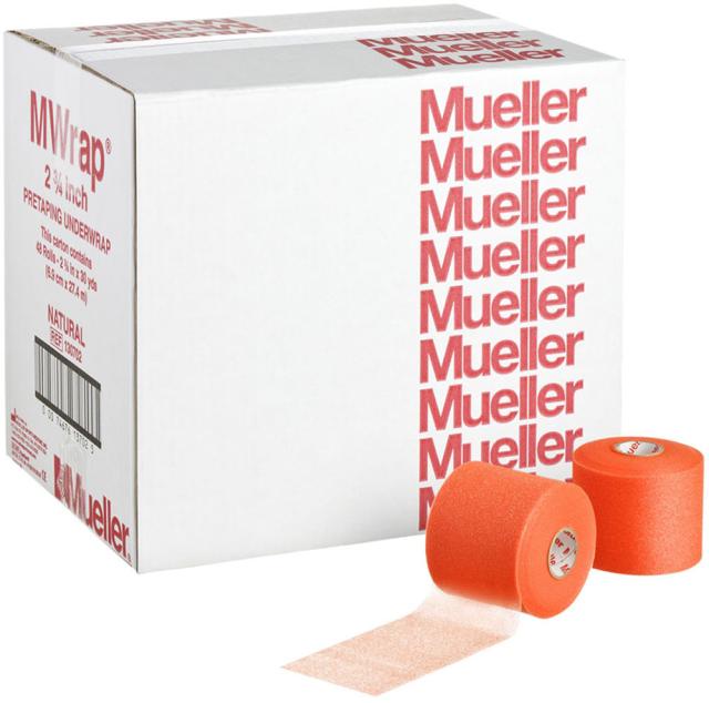 【お得なセット販売あり】 MUELLER （ミューラー） ボディーケア サポーター・テープ Mラップカラー ビッグ オレンジ 【ビッグオレンジ】 130709 テーピング アンダーラップ メンズ・レディース 男性用・女性用 オレンジ 橙 2023 {SK}