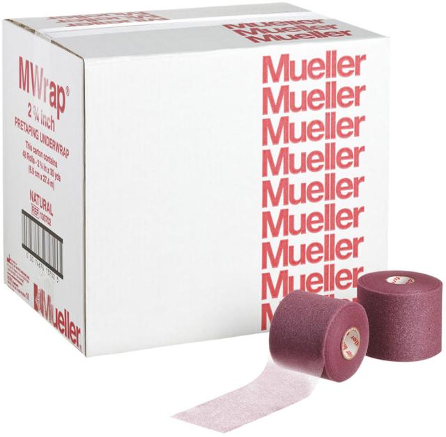 【お得なセット販売あり】 MUELLER （ミューラー） ボディーケア サポーター・テープ Mラップカラー ビッグ マルーン 【ピンク】 130713 テーピング メンズ・レディース 男性用・女性用 桃 23 {SK}