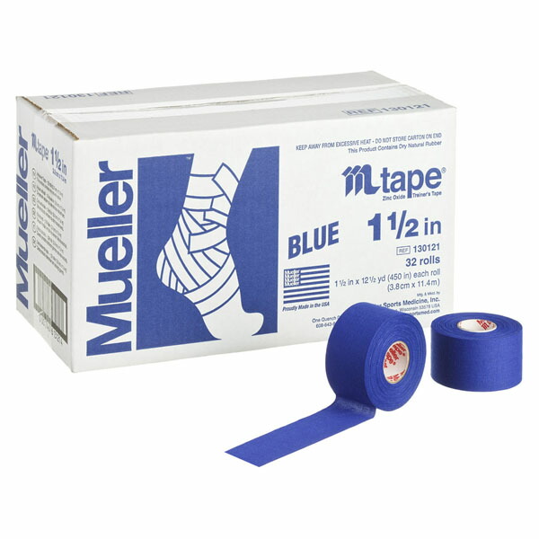 【お得なセット販売あり】 MUELLER （ミューラー） ボディーケア サポーター・テープ Mテープチームカラー ロイヤル 【ブルー】 130820 テーピング メンズ・レディース 男性用・女性用 青 9999 {SK}
