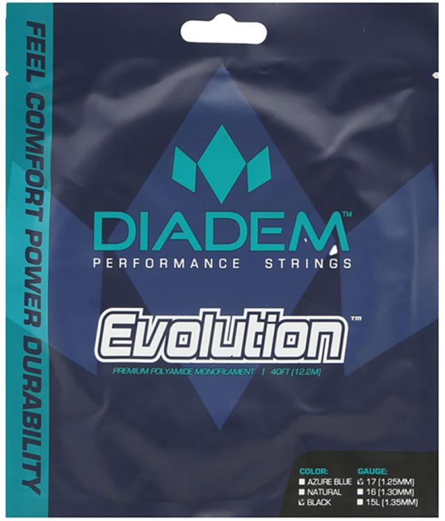 【お得なセット販売あり】 Prince （プリンス） テニス ガット・ラバー エボリューション 16 【アズールブルー】 TFA009 AZB 硬式ガット メンズ・レディース 男性用・女性用 青 22 {NP}