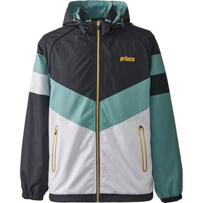 prince (プリンス) テニス・バドミントン ウインドウェア ウィンドジャケット ウィンドブレーカー 撥水 ＵＶケア 防寒 チームウェア ウエア メンズ・レディース 男性用・女性用 【ミストグリーン】 緑 TMU662T {SK}