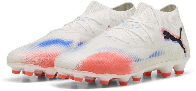 PUMA （プーマ） サッカー スニーカー フューチャー 8 プロ HG/AG 【ホワイト/ブラック/レッド】 108591 01 スパイク シューズ メンズ 男性用 ホワイト 白 黒 赤 25Q3 {SK}