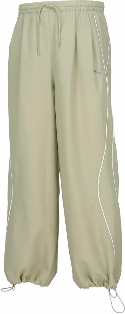 PUMA （プーマ） ウェルネス ウインドウェア TRN EDGE ウラメッシュライナーウーブン PT 【リュクスアーミー】 527990 82 ロングパンツ パンツ レディース 女性用 カーキグリーン 緑 25Q3 {SK}