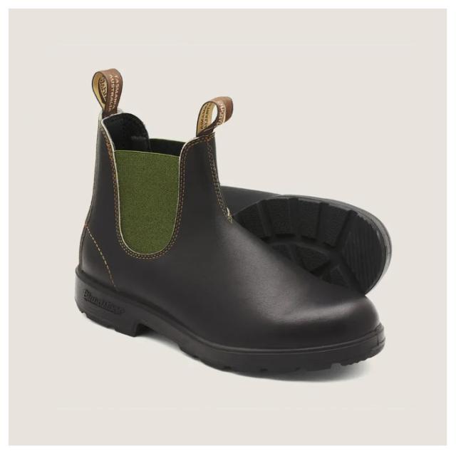 Seed（シード） Blundstone （ブランドストーン） 靴・シューズ ブーツ BS519 ORIGINALS （オリジナル） 【Brown / Dark Green （ブラウン/ダークグリーン）】 BS519408 日常 滑りにくい 快適 メンズ・レディース 男性用・女性用 茶 緑 25 {SK}