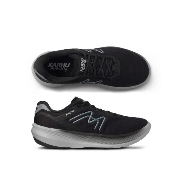 Seed（シード） KARHU （カルフ） 靴・シューズ スニーカー MEN’S FUSION （フュージョン） 4.0 【BLACK / STORMY WEATHER （ブラック/ストーミーウェザー）】 KH101013 ランニング 通勤 通学 滑りにくい メンズ 男性用 黒 灰 25 {SK}