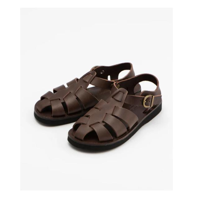 Seed（シード） organic handloom （オーガニックハンドルーム） 靴・シューズ サンダル GURKHA （グルカ） 【ダークブラウン】 OH002208 レザー 本革 ストラップ 男女兼用 メンズ・レディース 男性用・女性用 茶 25 {SK}