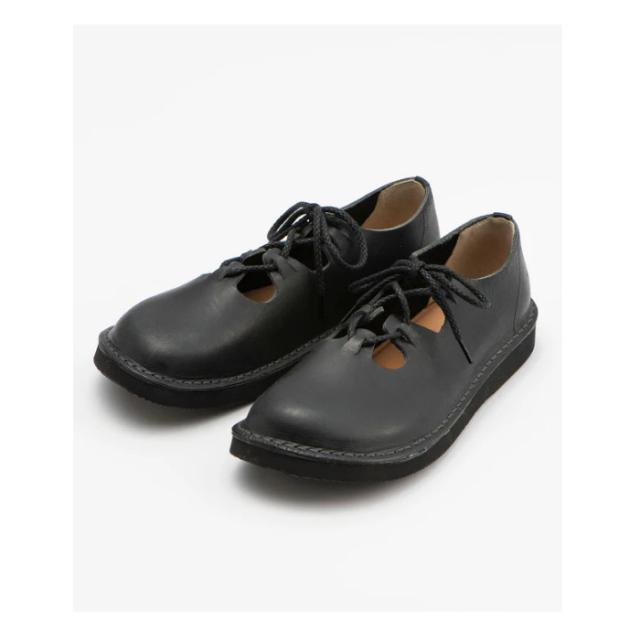 Seed（シード） organic handloom （オーガニックハンドルーム） 靴・シューズ パンプス COALPORT （コールポート） 【ブラック】 OH013009 レザー 本革 レースアップ レディース 女性用 黒 25 {SK}